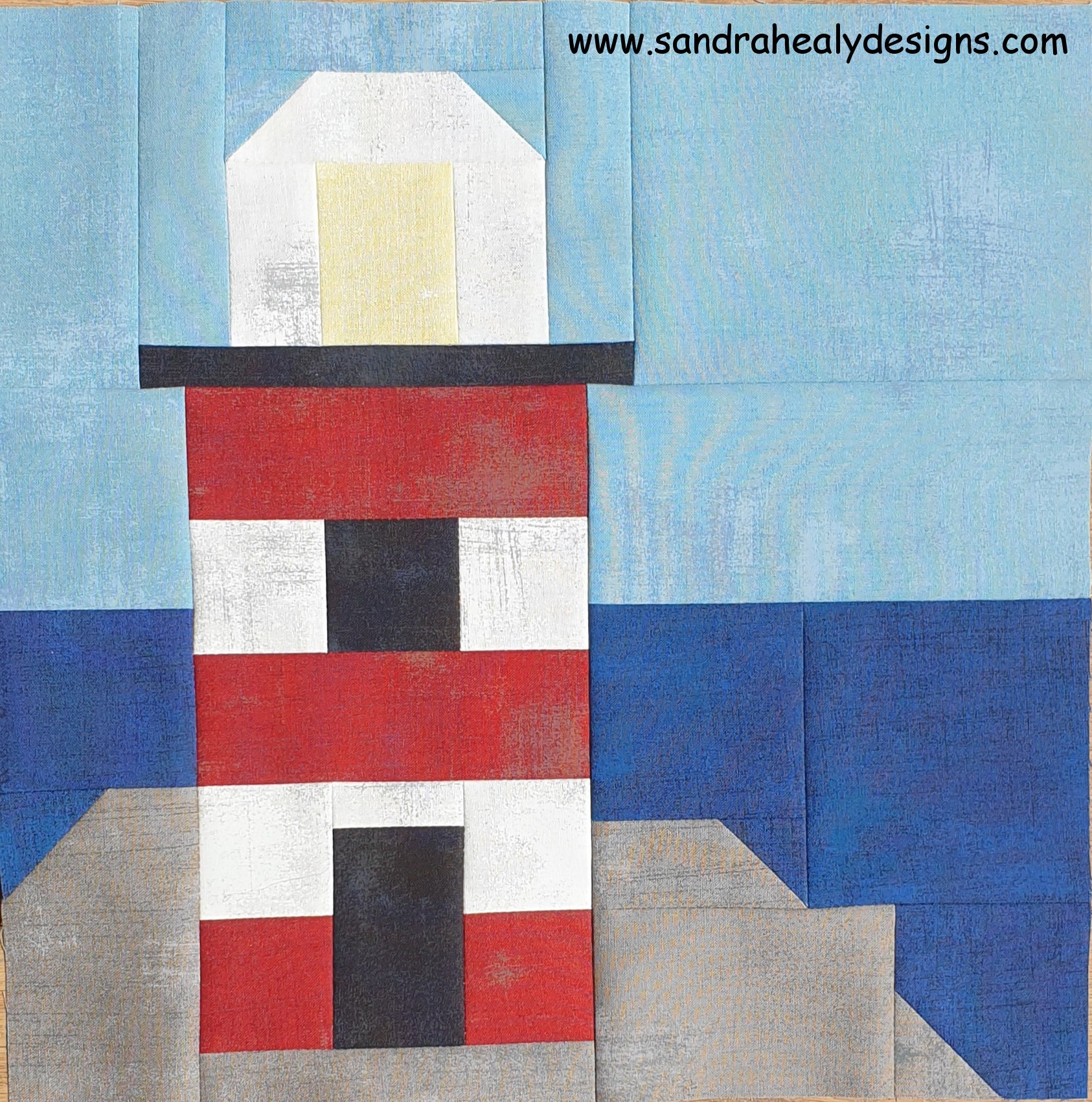 Lighthouse Nautical Quilt Block Pattern Machine Pieced PDF - Etsy