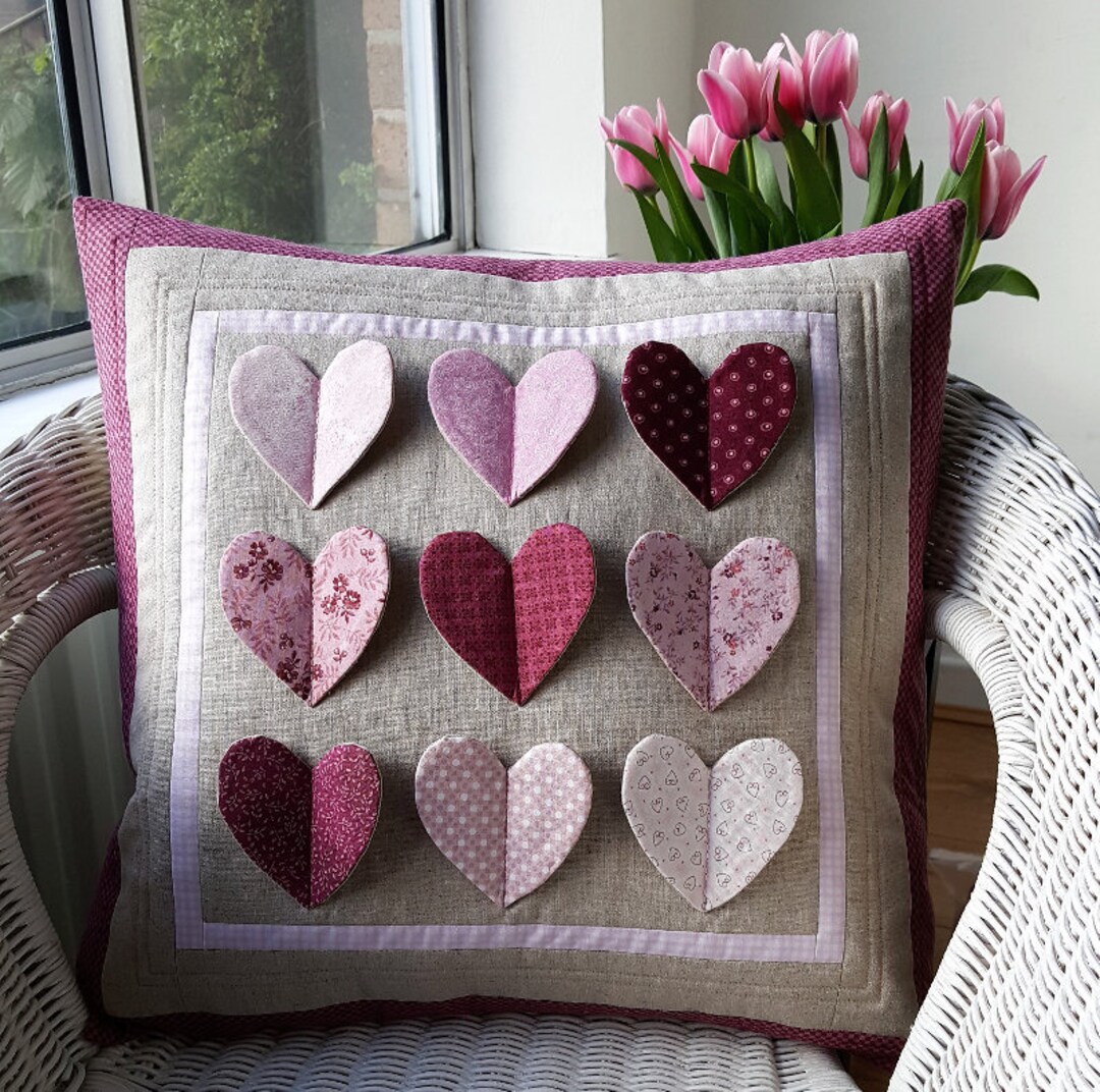 Heart Pillow Sewing Pattern, Instant PDF Digital Download, Full Size ...