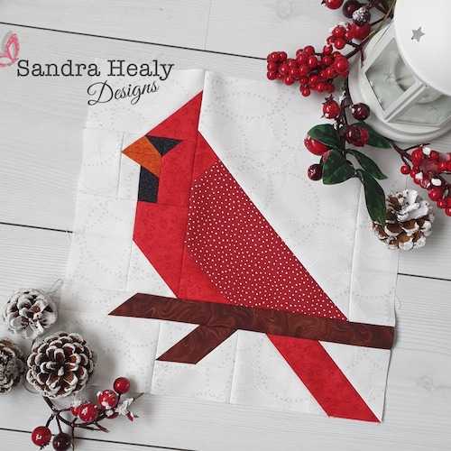 Cardinal Quilt Block Pdf Pattern - Etsy