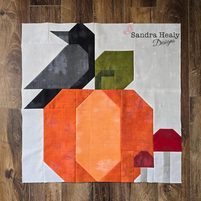 Mini Pumpkin Quilt Block - Etsy