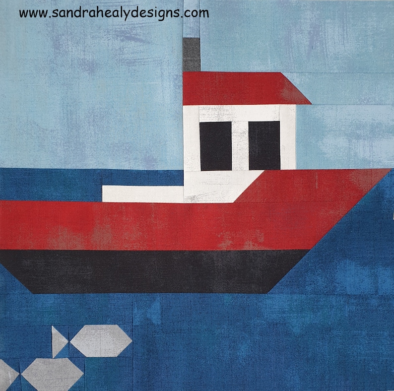Nautical Boat Quilt Block Pattern Machine Pieced Digital PDF - Etsy