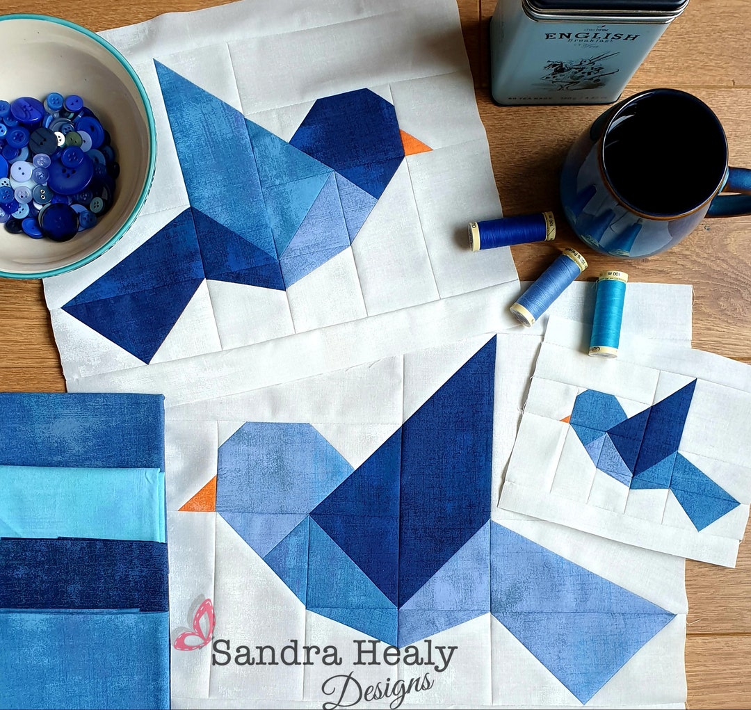 Bird Quilt Block Pattern: Machine Pieced, 3 Sizes (PDF Digital Download ...