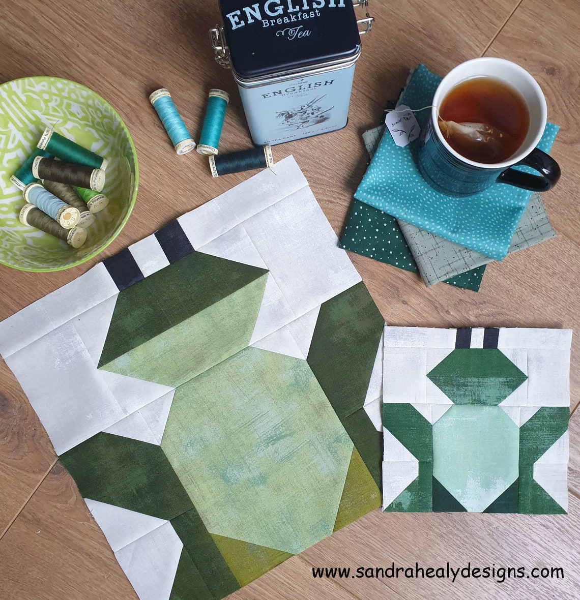Frog Quilt Block Pattern Machine Pieced Digital PDF Instant - Etsy UK