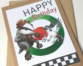 Ska Birthday Card - Etsy UK