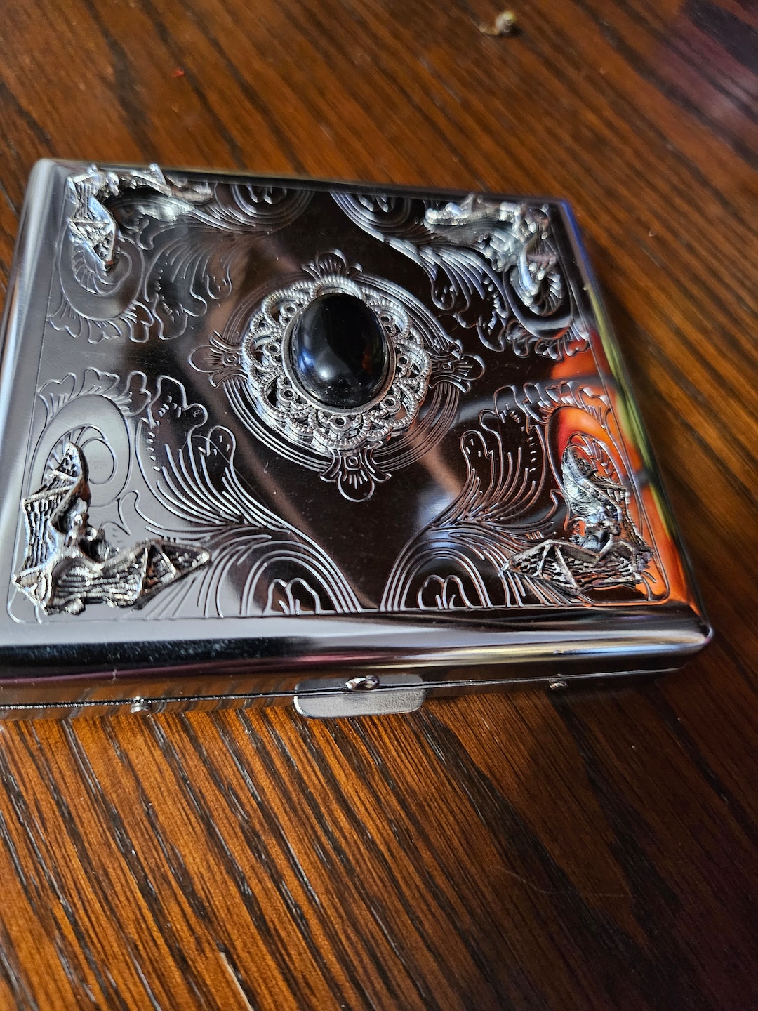 Vampire Bat and Gemstone Cigarette Case Gothic - Etsy