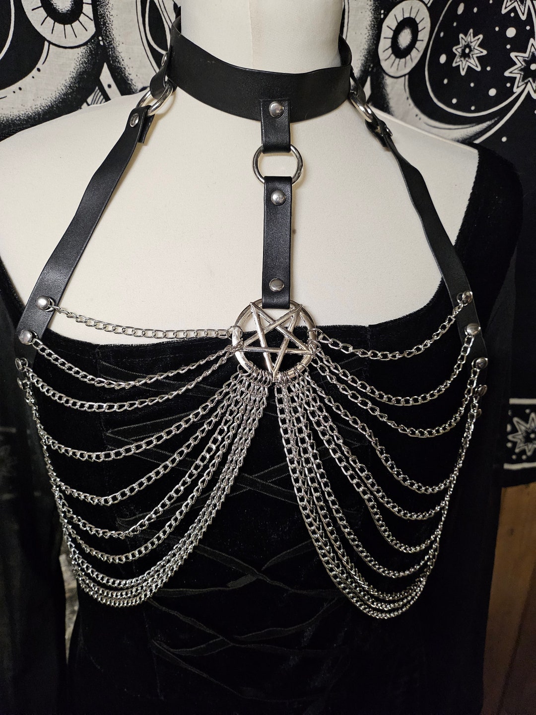 Chained Bra Top Gothic Steampunk Fancy Dreaming Unisex - Etsy