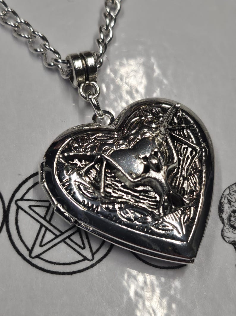 Gothic Vampire Bat Locket Necklace Made to Measure This Locket is a ...