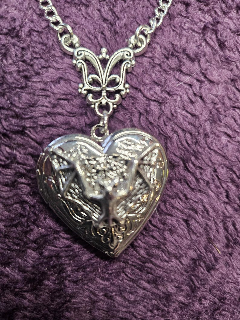 Gothic Vampire Bat Locket Necklace Made to Measure This Locket is a ...