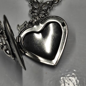 Stainless Steal Vampire Bat Locket Personalised With One Initial Unisex ...