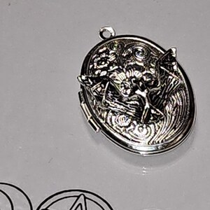 Vampire Bat Locket With Stunning Centre Peice and Plus Personalised ...