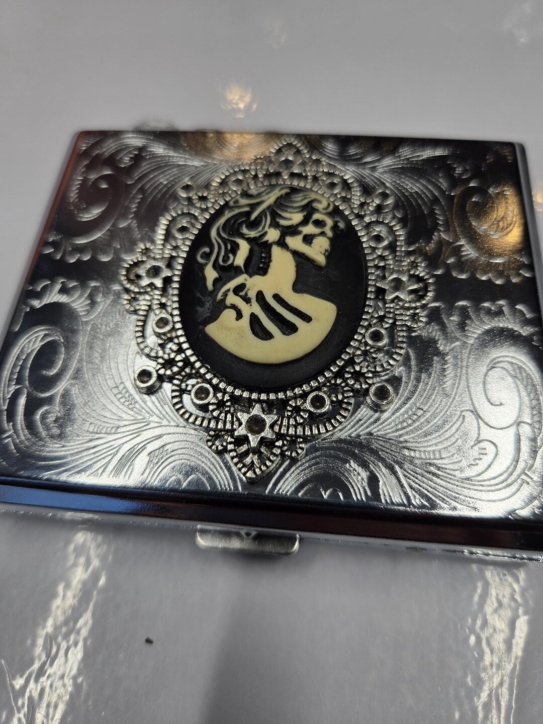 Skull Design Cigarette Case Roll up Case Stash Case - Etsy