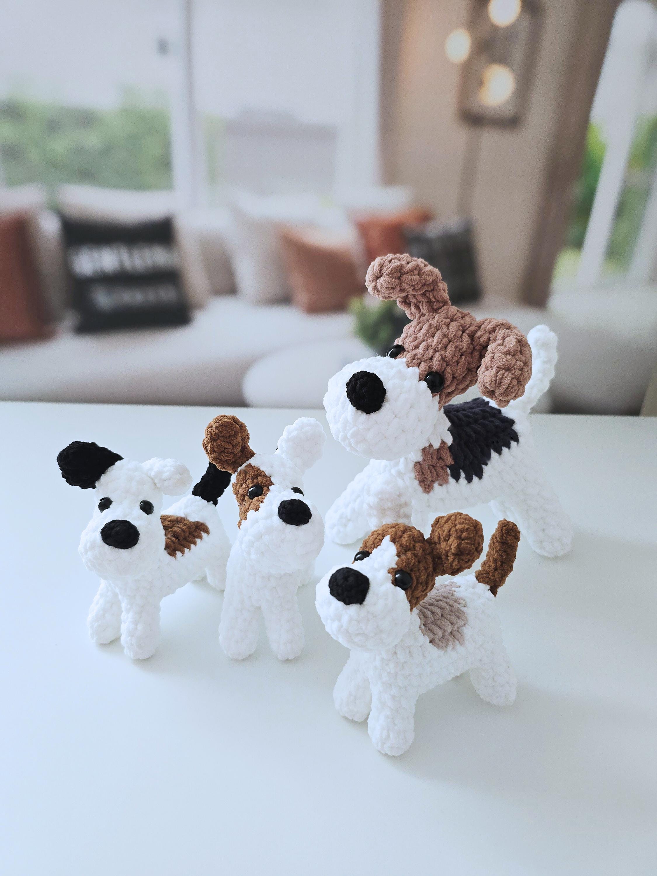 Crochet Wire Fox Terrier, Crochet Dog, Amigurumi Pattern, Puppie Pdf - Etsy