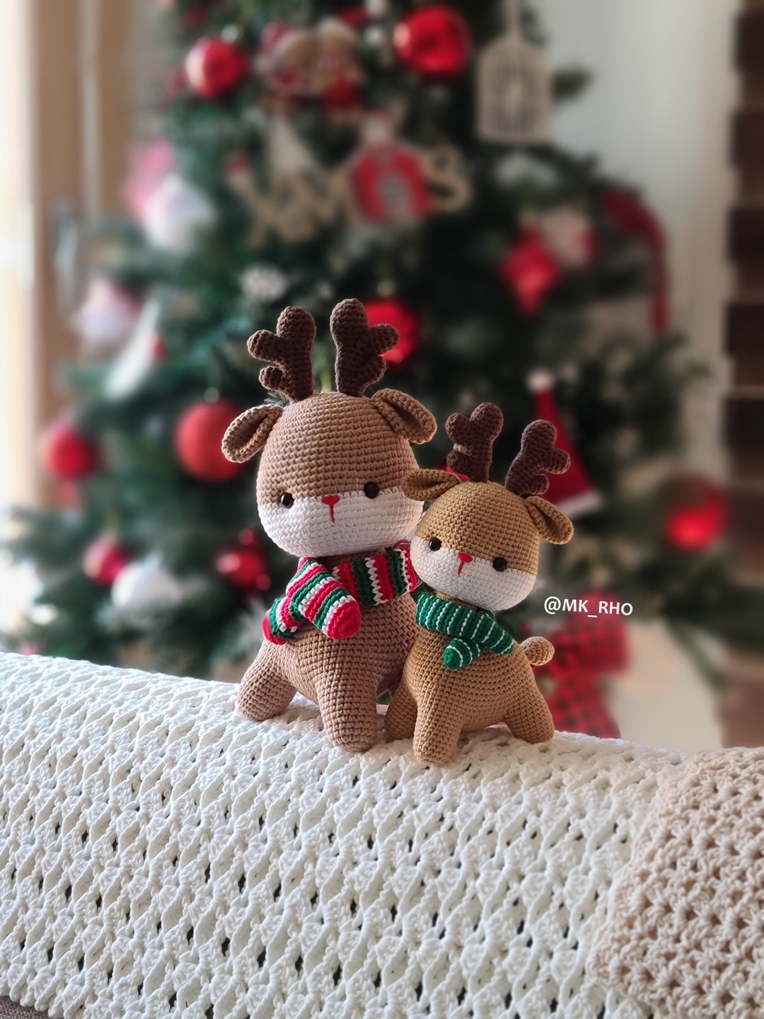 Mini Reindeer, Crochet Reindeer, PDF, Crochet Pattern,amigurumi Pattern ...
