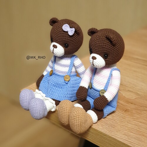 Crochet Pattern Amigurumi Mini Bear - Etsy