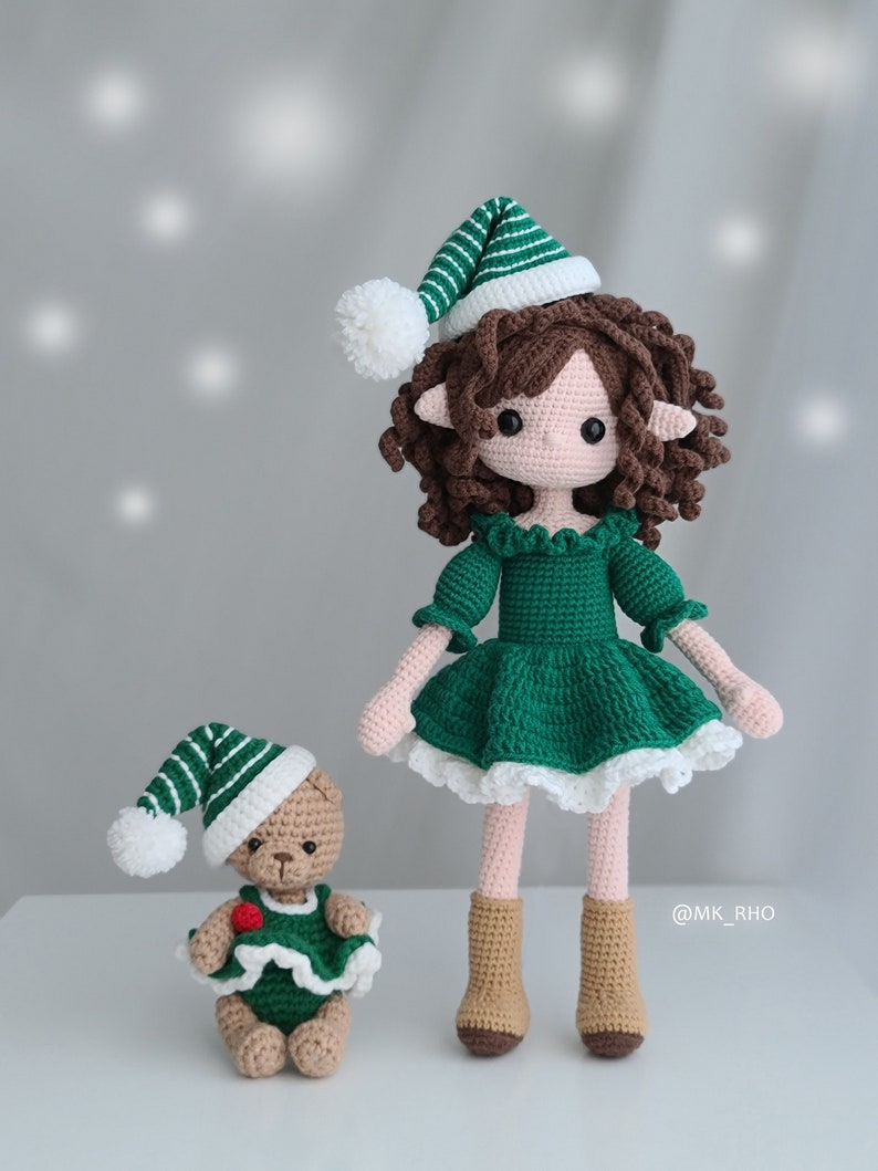 Crochet Elf Doll Amigurumi PDF Pattern Christmas Elf Doll - Etsy