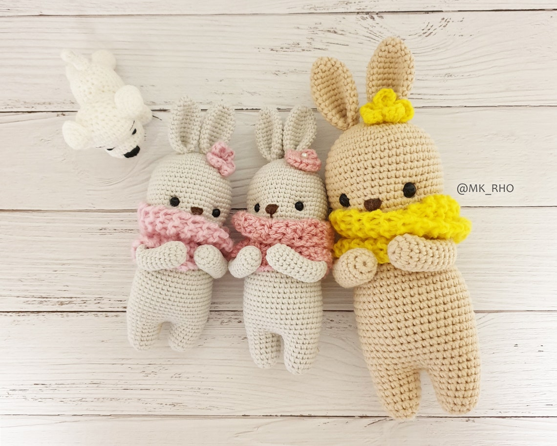 Crochet Pattern Amigurumi Crochet Mini Bunny - Etsy