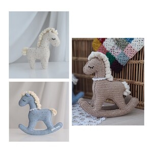 Crochet Rockin Horse, Crochet Pattern, Pdf, Amigurumi Horse ...