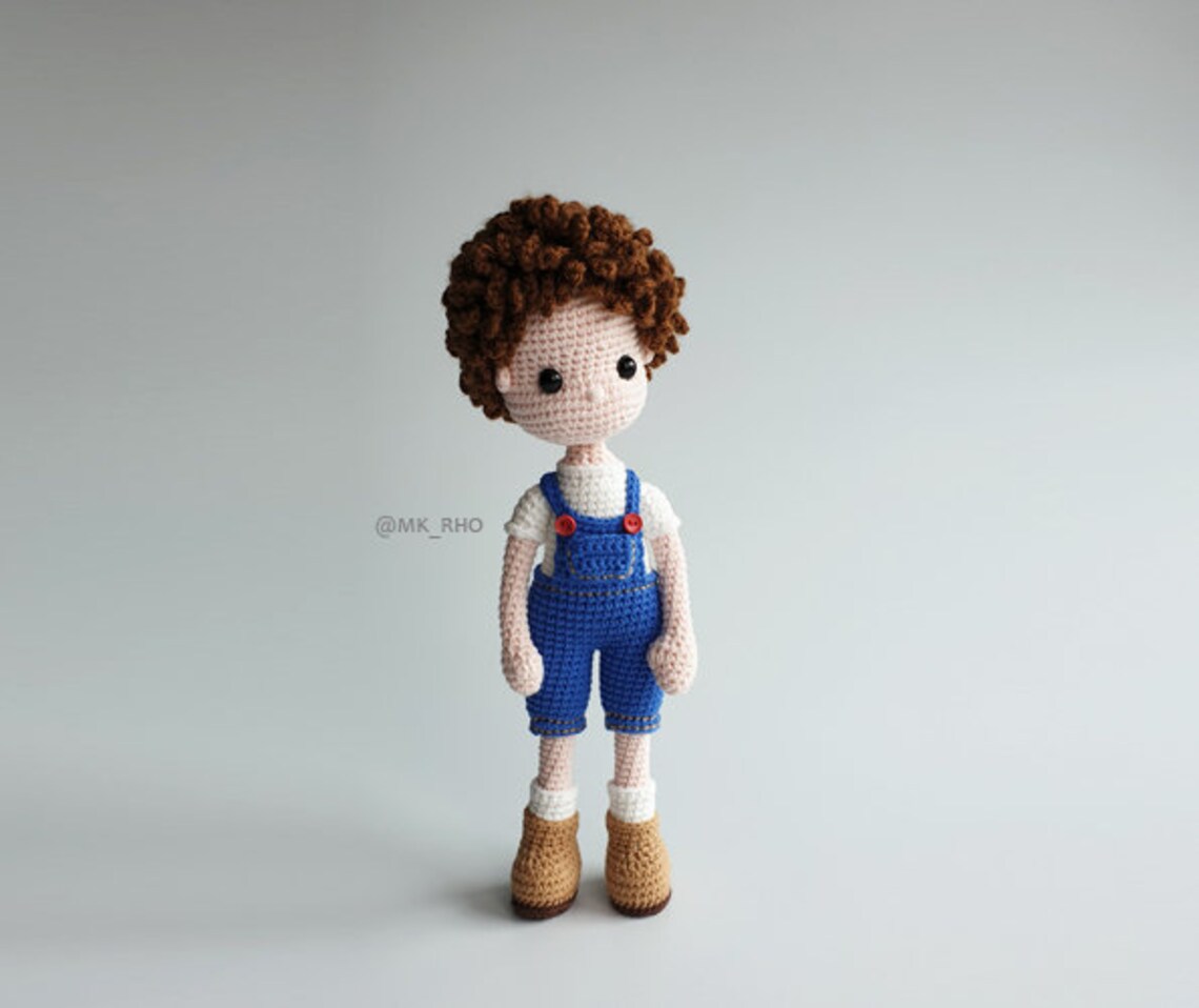 Crochet Doll Pattern Amigurumi Boys and Teddy - Etsy