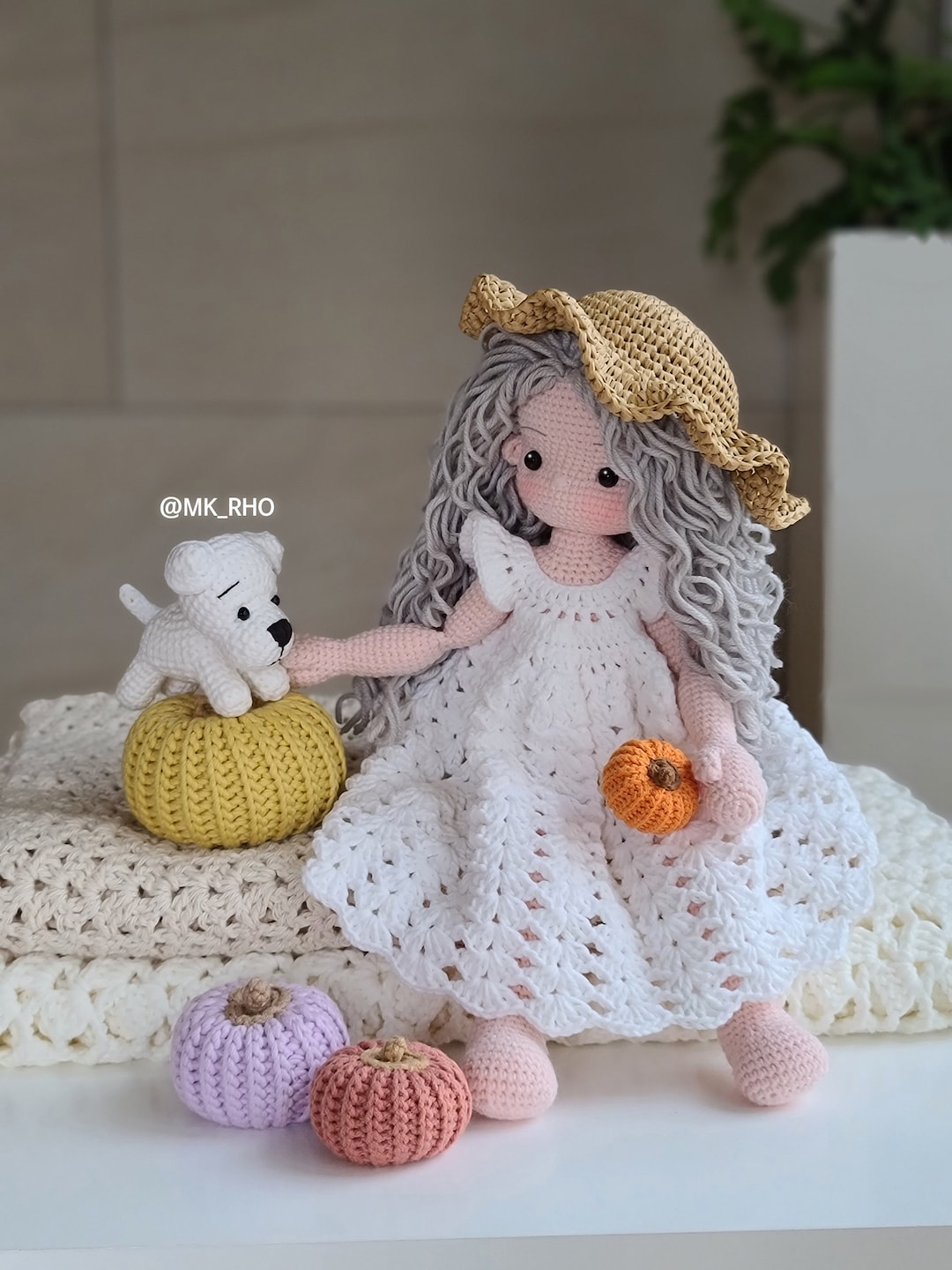 Amigurumi Girl Crochet Doll Pattern: Two Dresses & Hat (PDF) - Etsy