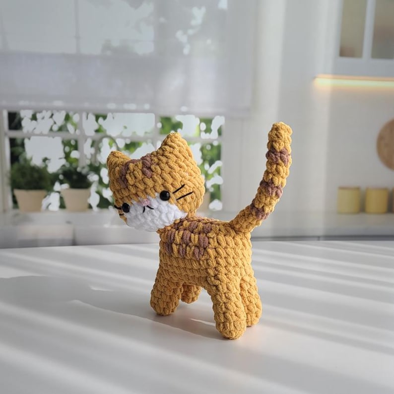 Crochet Cat Pattern: No-sew Kitten Shushu-ginger (PDF) - Etsy