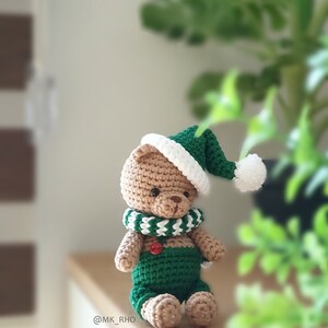 Santa and Christmas Bear, Crochet Christmas Pattern, Amigurumi Pattern ...