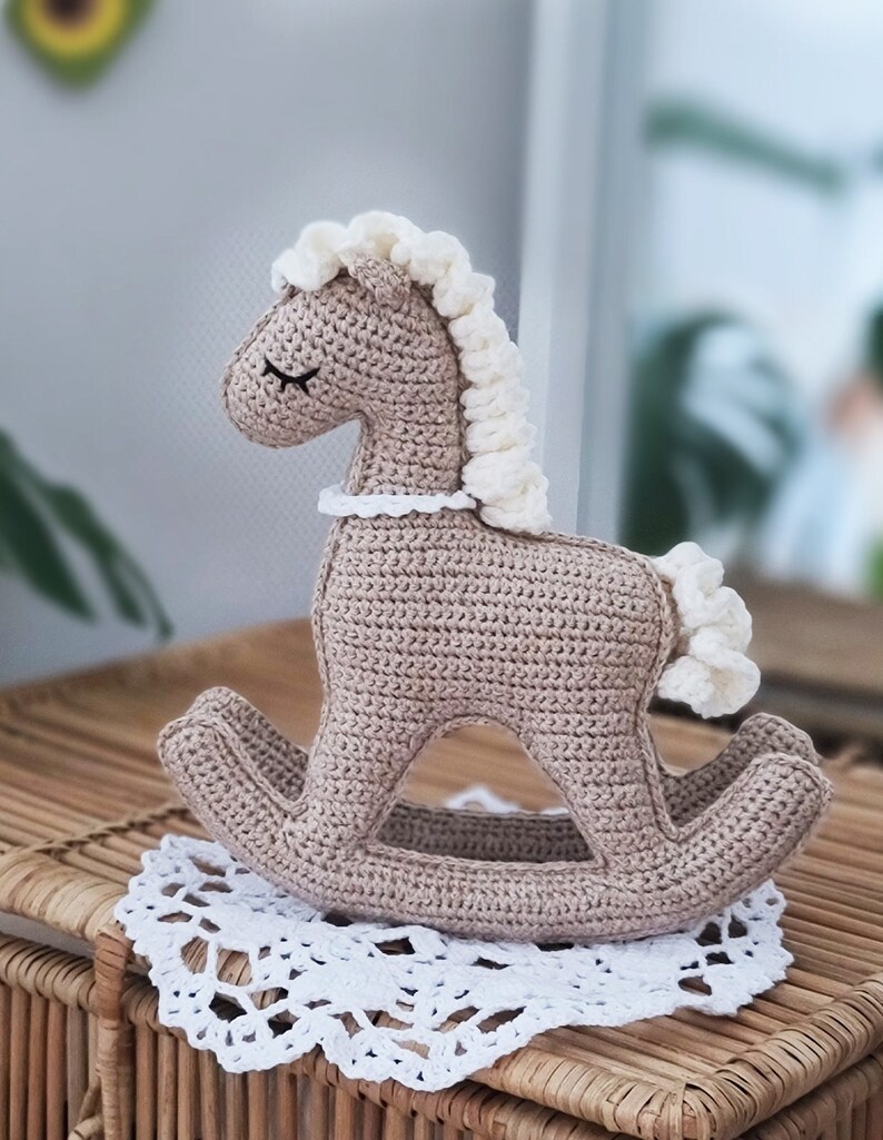 Crochet Rockin Horse Crochet Pattern Pdf Amigurumi Horse - Etsy