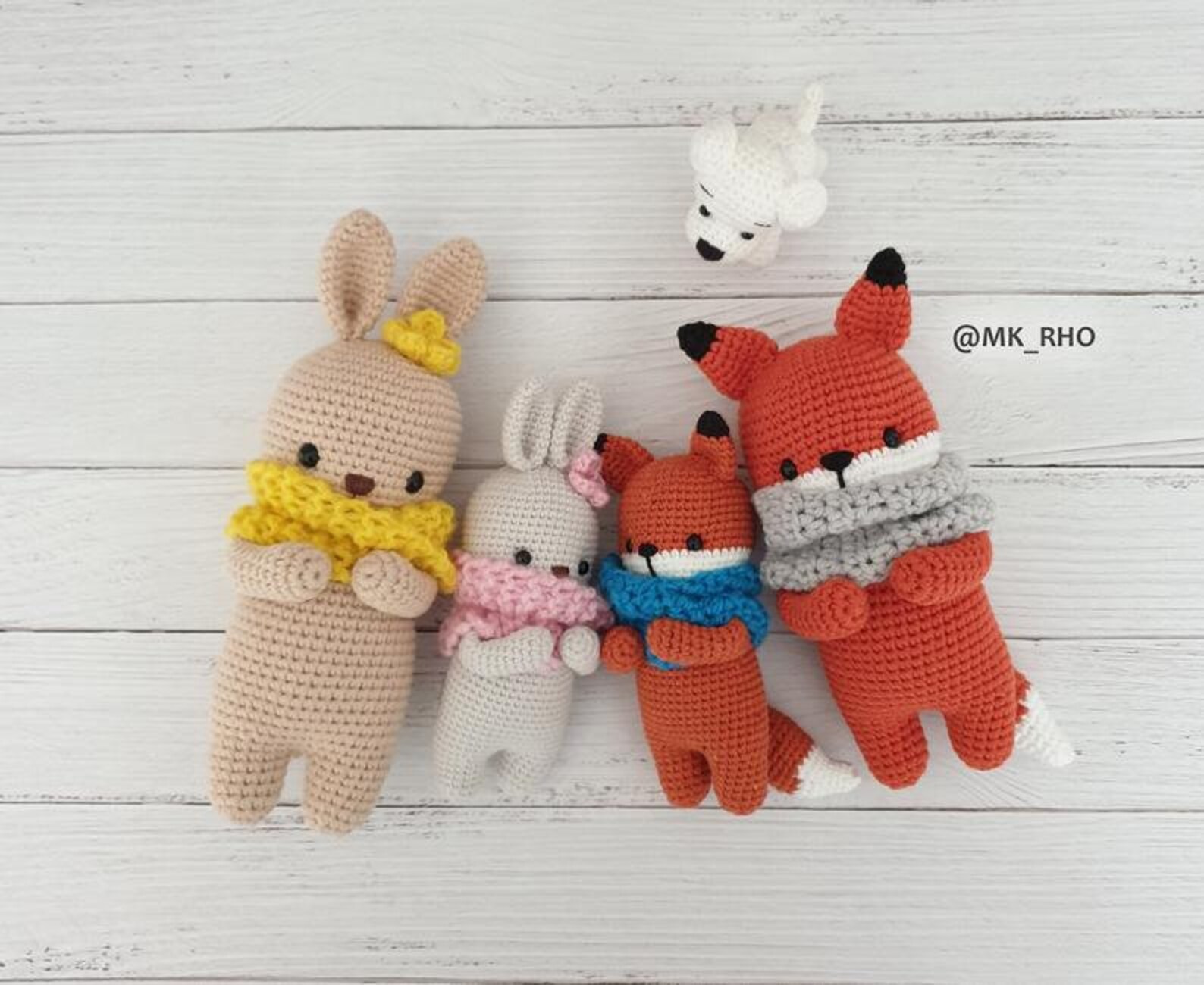 Crochet Pattern Amigurumi Pattern Foxbunnypuppy Set. - Etsy