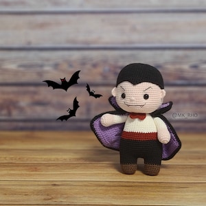Minivampire, Amigurumi Pattern, Halloween, Pdfcrochet Anmals Plush ...
