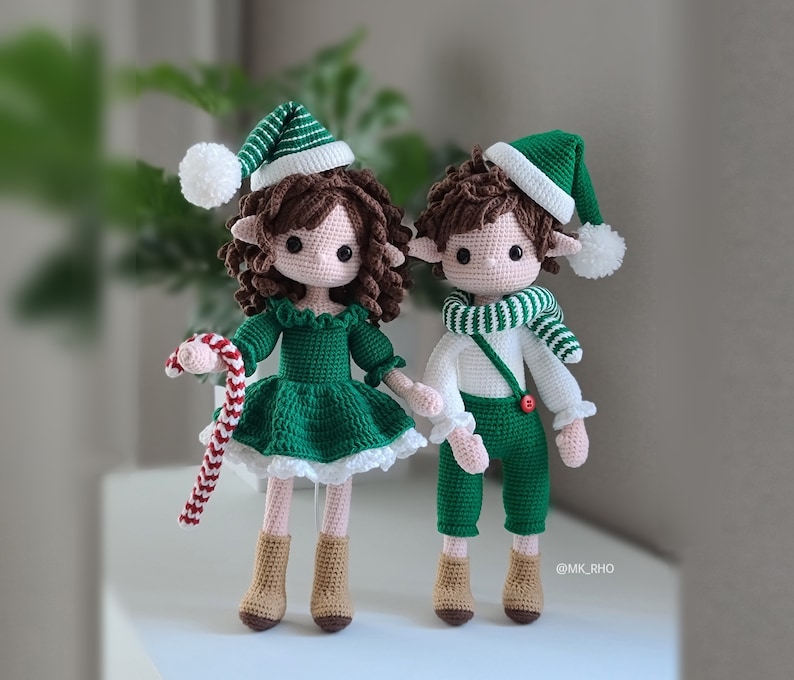 Crochet Elf Doll Amigurumi PDF Pattern Christmas Elf Doll - Etsy