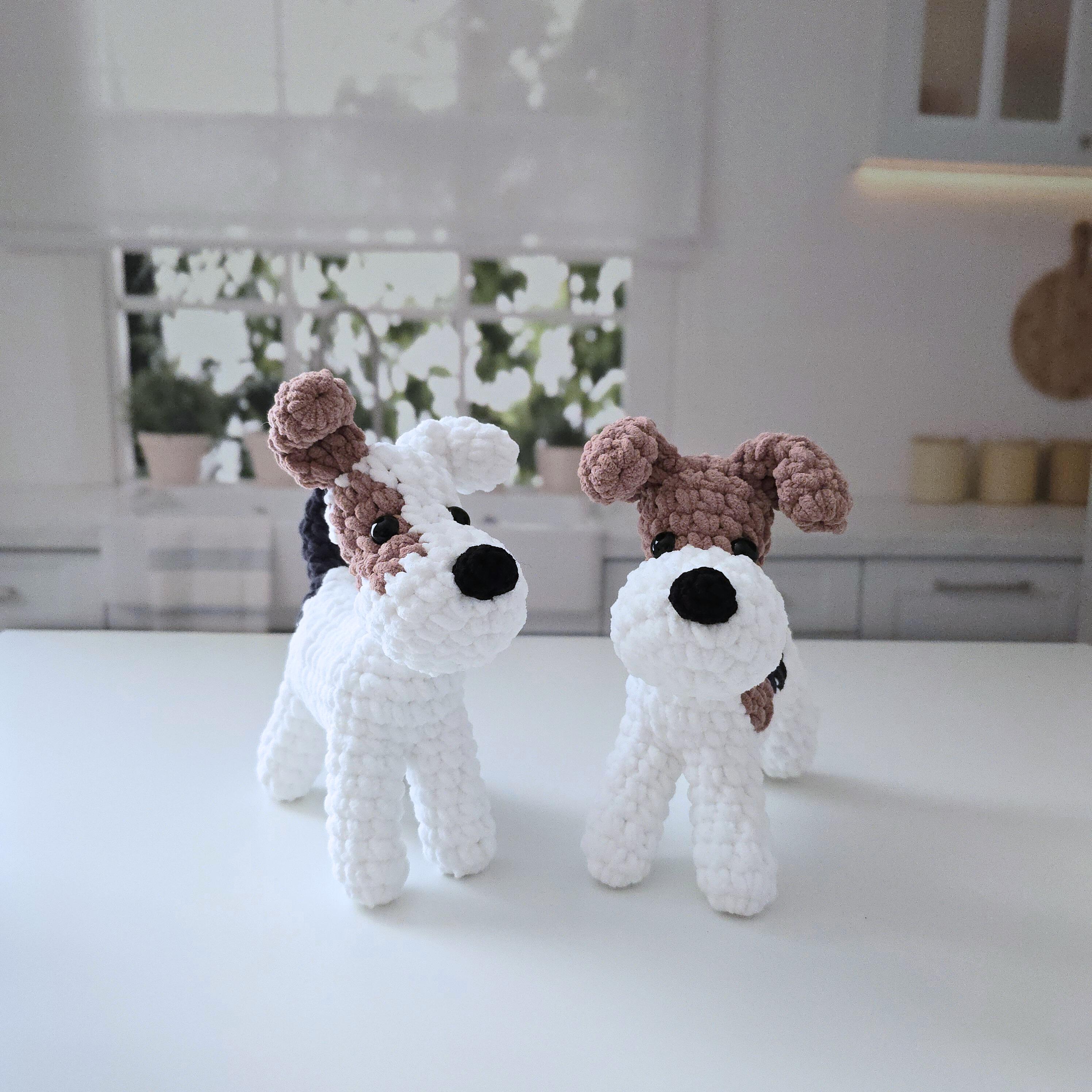 Crochet Wire Fox Terrier, Crochet Dog, Amigurumi Pattern, Puppie Pdf - Etsy