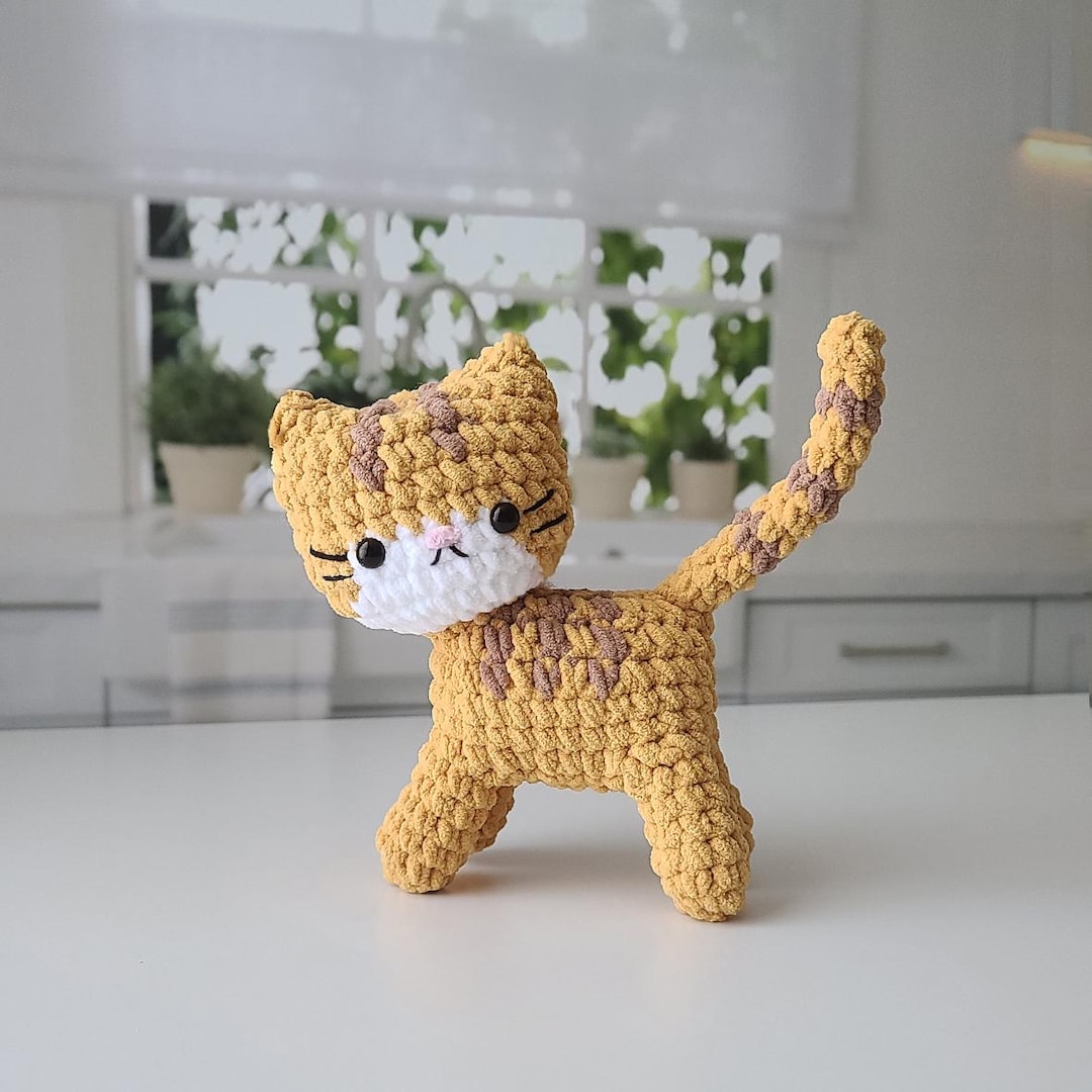 Crochet Cat Pattern: No-sew Kitten Shushu-ginger (PDF) - Etsy