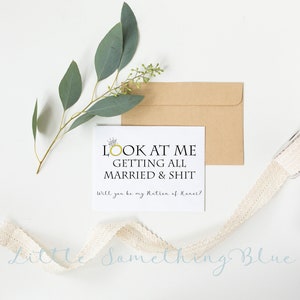 Printable Funny Matron of Honor Proposal Card Adult Humor Matron of ...