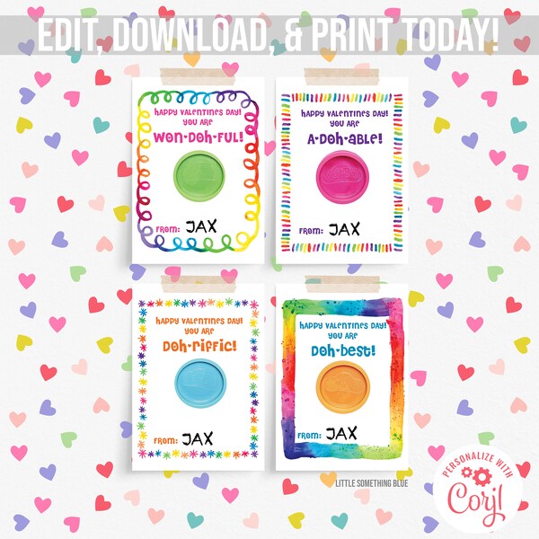 Play Doh Valentine - Etsy