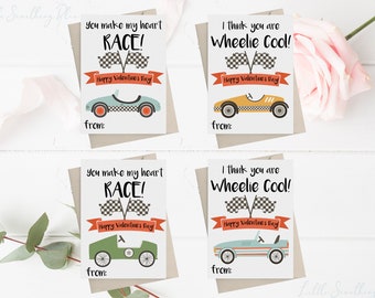Race Car Valentine | Etsy