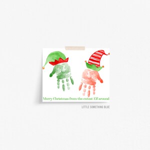 Christmas Handprint & Footprint Art Preschool Holiday Keepsake Crafts ...