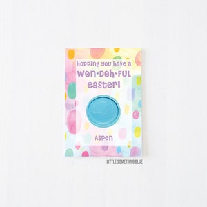 Playdoh Printable Easter Cards Candy Free Easter Non-candy Card Kids ...