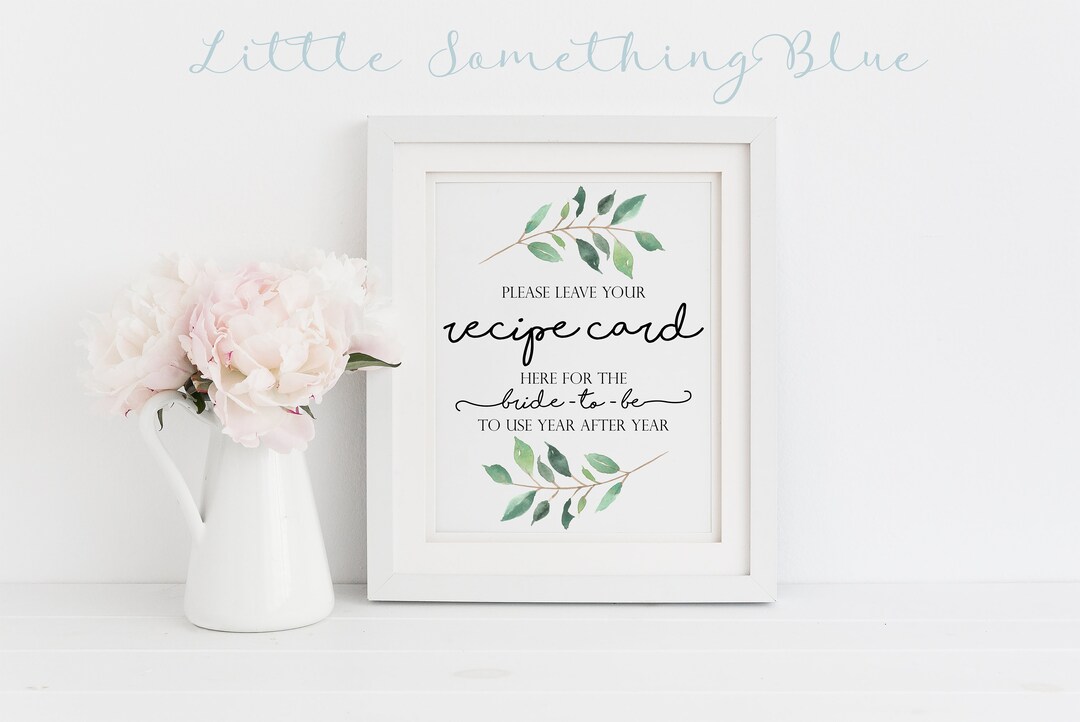 Recipe Card Sign Recipe Cards Sign Place Your Recipe Cards Here Recipe ...