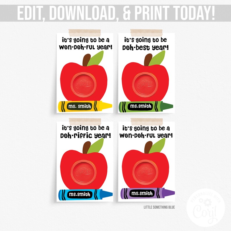 Welcome to My Class Teacher Gift Back to School Student Gift Playdoh ...