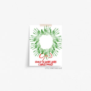 Christmas Handprint & Footprint Art Preschool Holiday Keepsake Crafts ...