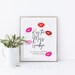 Printable Kiss the Miss Goodbye Sign Kisses Guestbook - Etsy