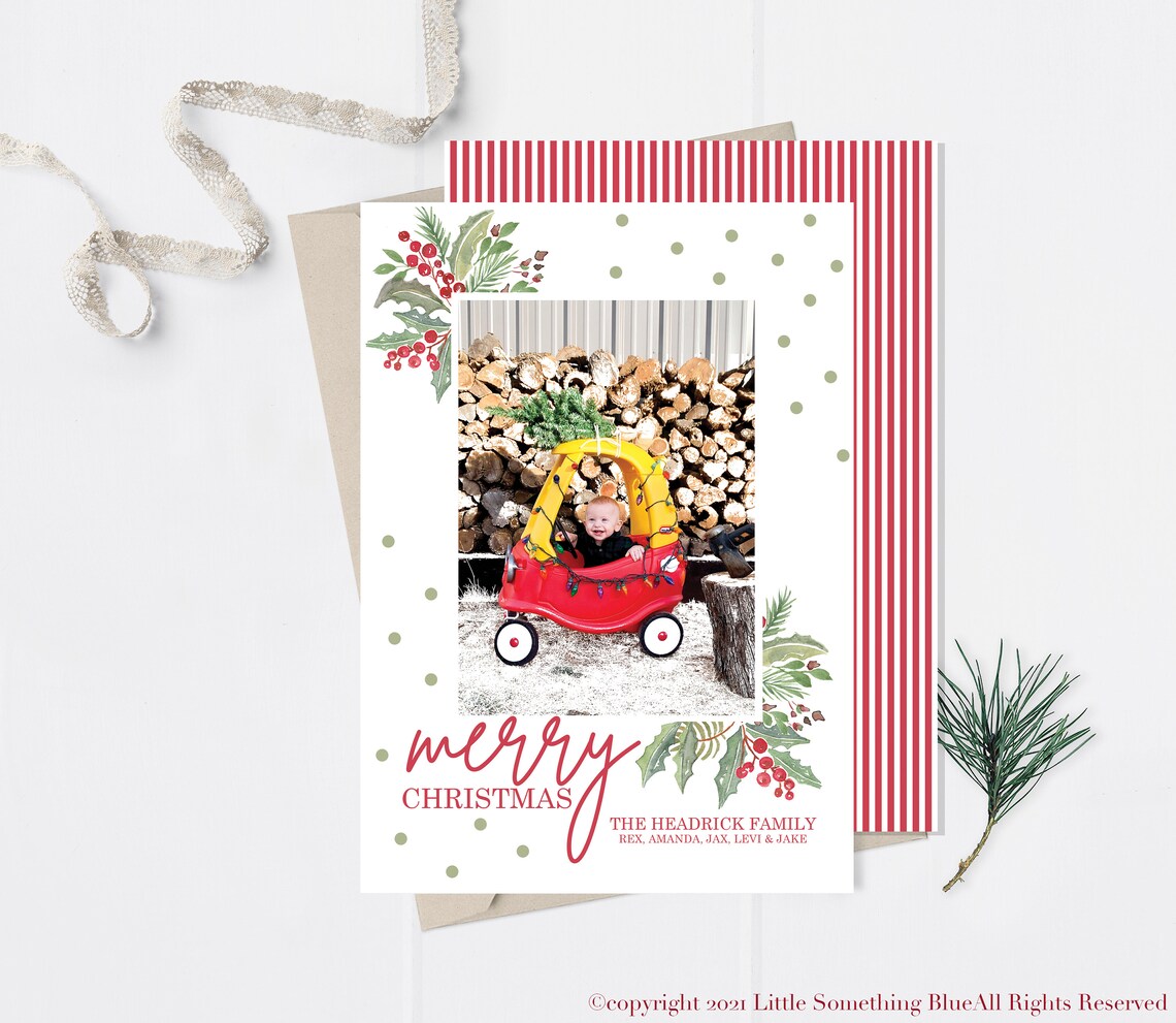 Printable CUSTOM Design Photo Christmas Card Your Design Customizable ...