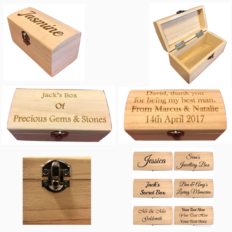 Personalised Painted or Plain Wooden Boxes / Personalized | Etsy