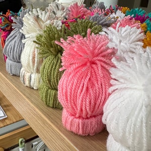 Mini Wool Hat,mini Gonk Hat, Gnome Hat, Pompom Hat, Christmas Tree ...