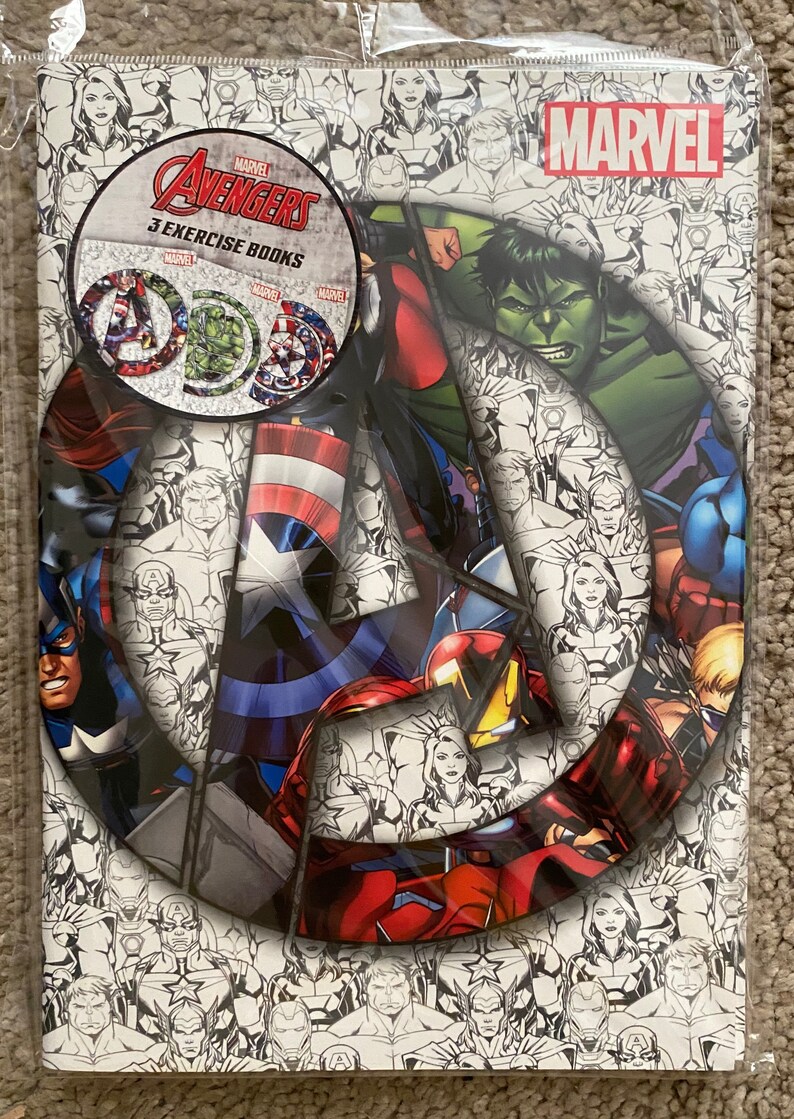 Marvel Notebooks Avengers Notepad School Book Comic Book - Etsy
