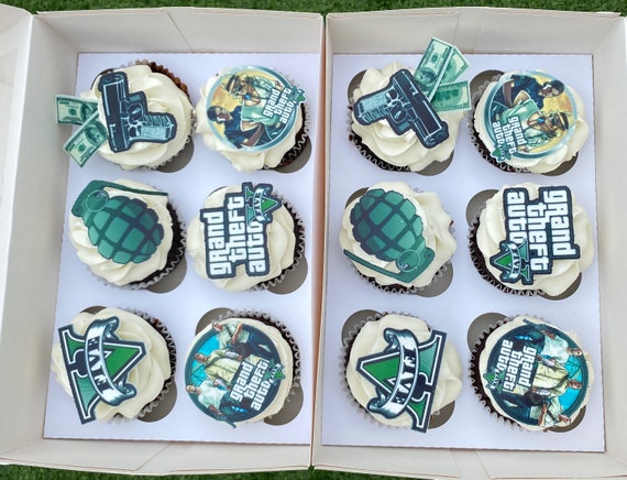 Edible Cake Topperspersonalised Cupcake Toppers GTA Cake | Etsy