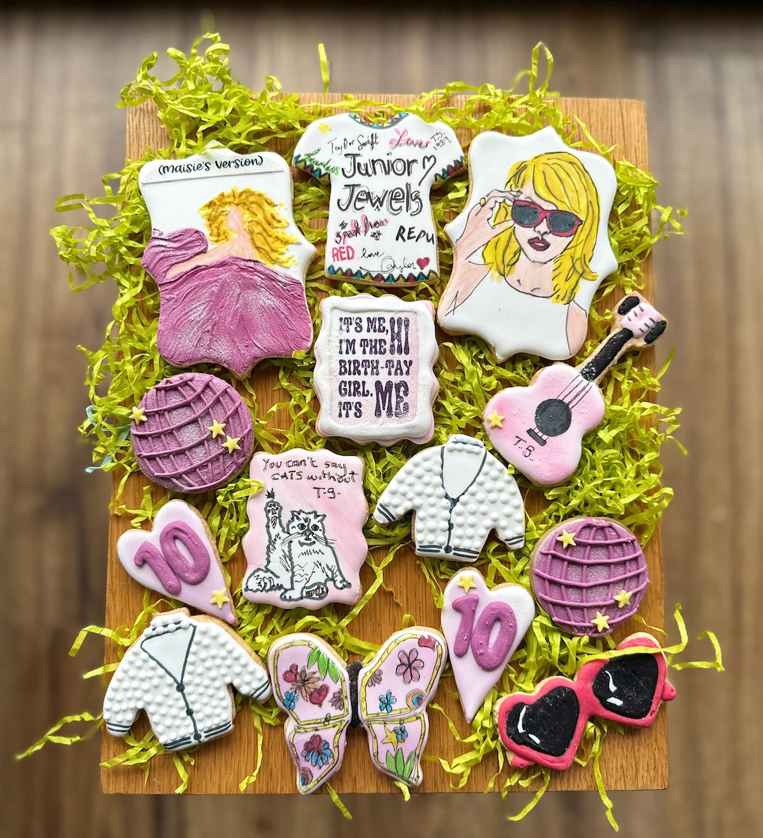 Taylor Swift Sugar Cookies Personalised Gift Swiftie Gift Ideas One ...