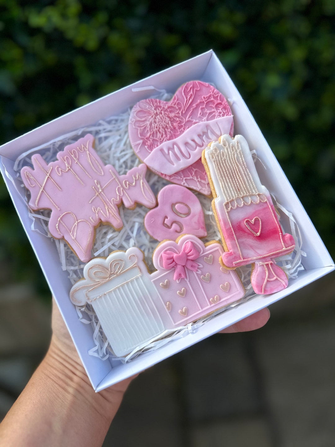 Personalized Birthday Cookies: Home-baked Butter Shortbread Gift Box - Etsy