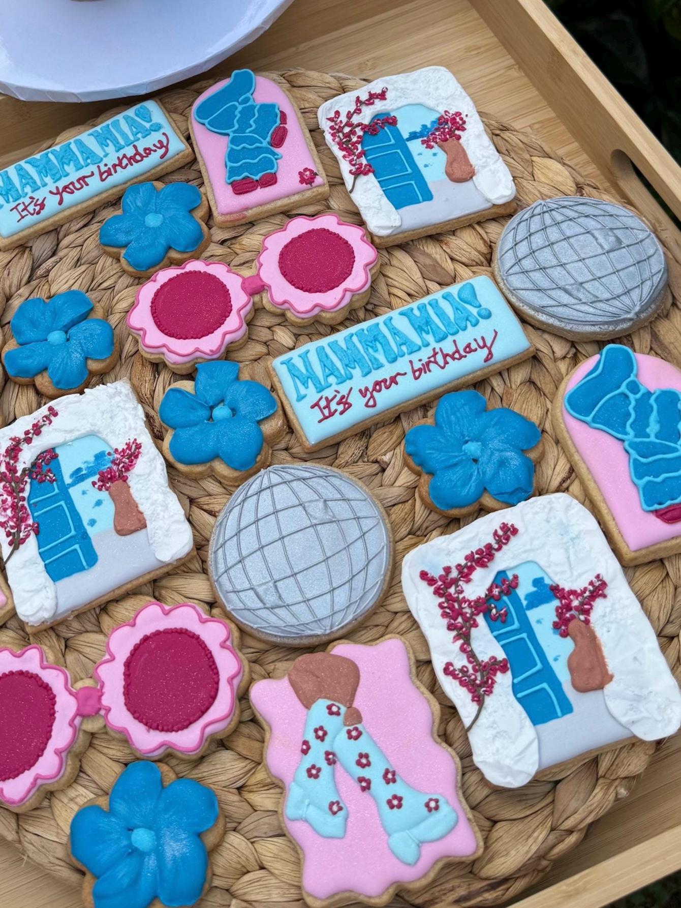 Mamma Mia Sugar Cookies | Dancing Queen Themed Personalised Biscuit ...