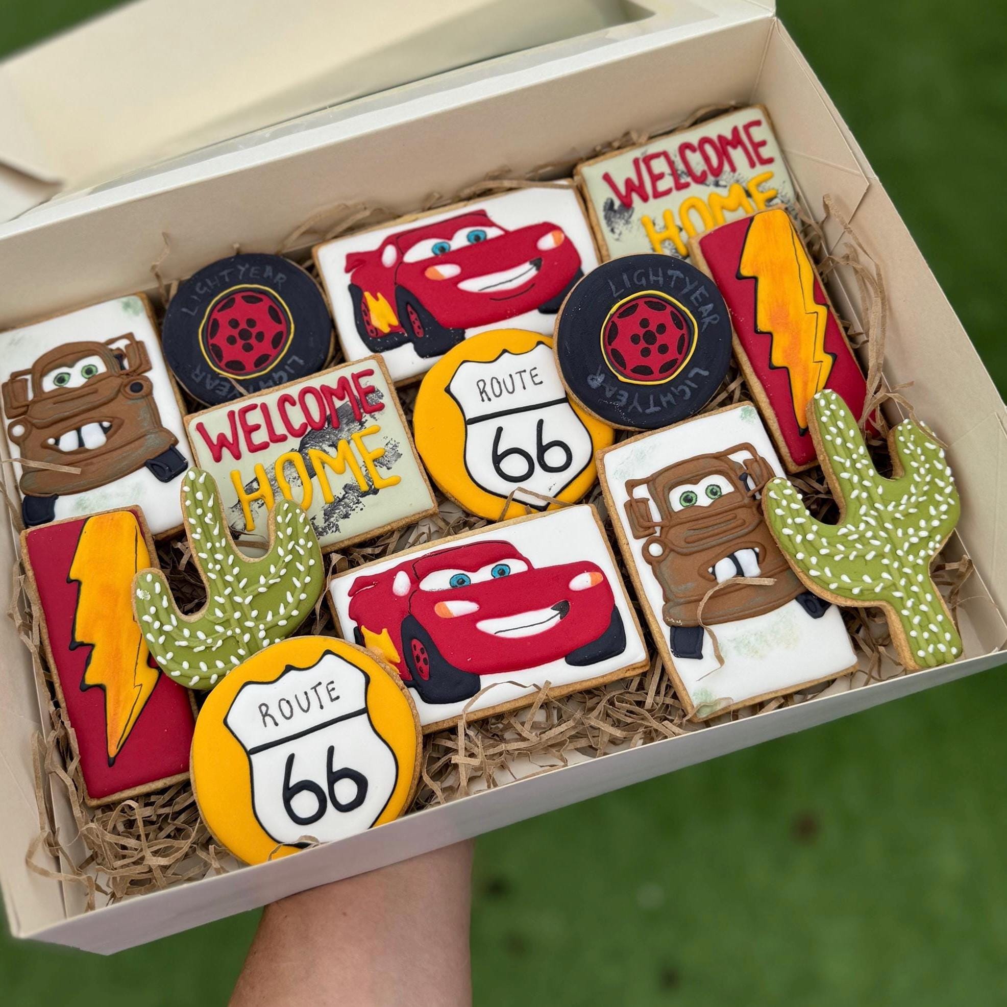 Cars Sugar Cookies | Personalised Cookies | Car Themed | Party Favours ...