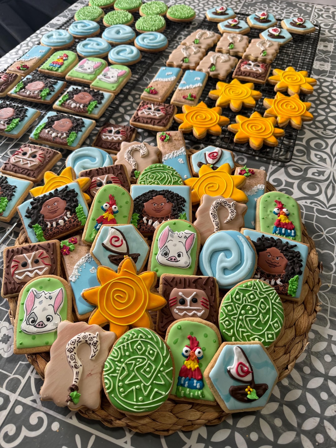 Maui Sugar Cookies | Personalised Decorated Cookies | One Dozen | Moana ...